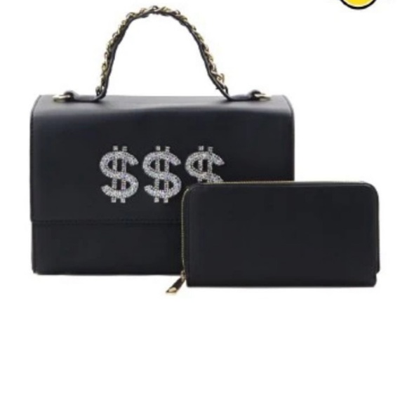 Bags | Bling Money Bagfashion Faux Leather | Poshmark